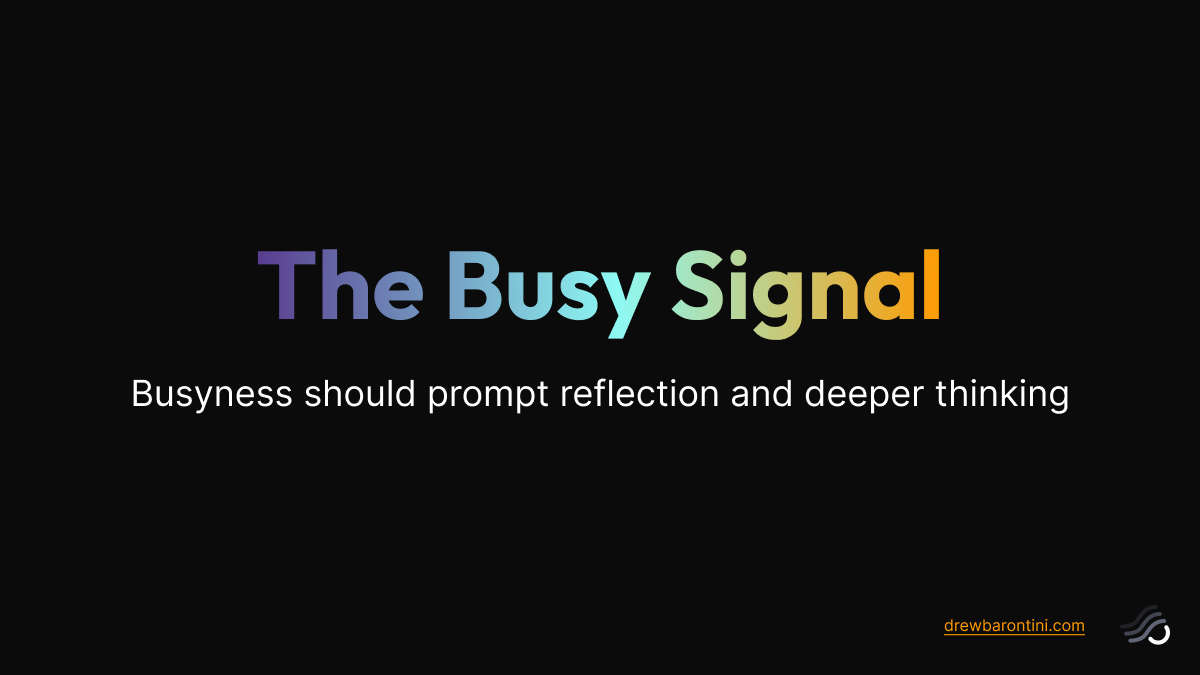 Drew Barontini | The Busy Signal